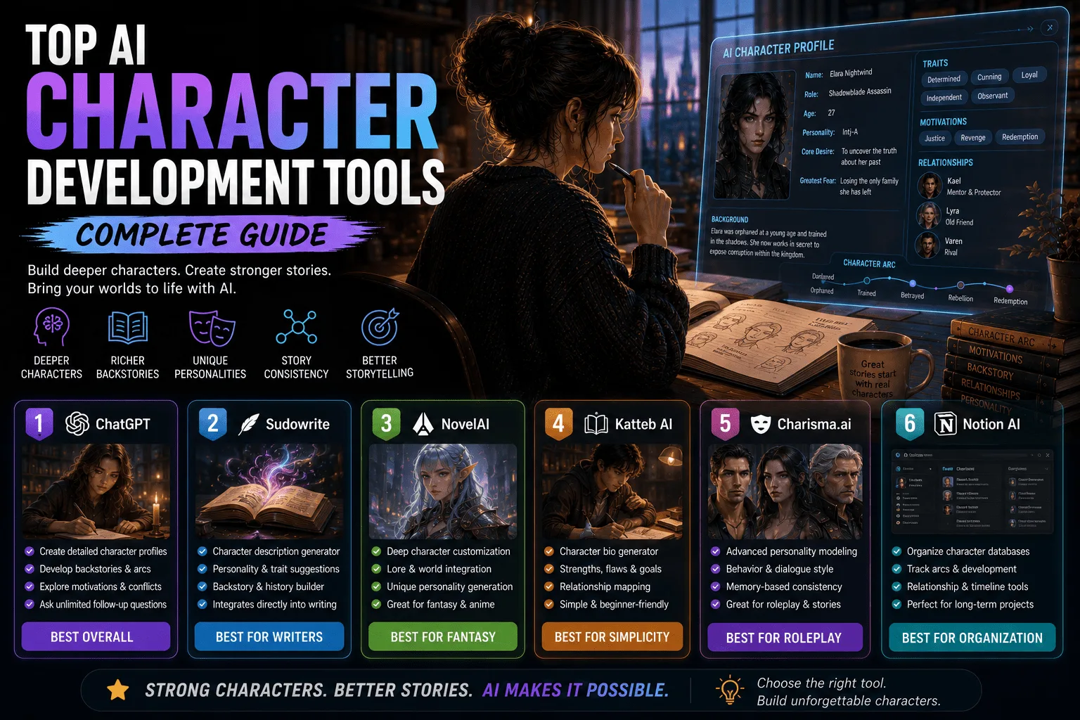 50 Powerful Character AI Prompts For Writers, Roleplay & Storytelling ...